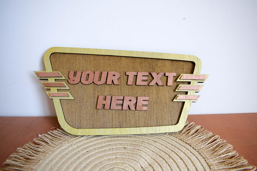 Vintage Style Wall Sign With Custom Text Ideal Gift for Him's 50th/60th ...