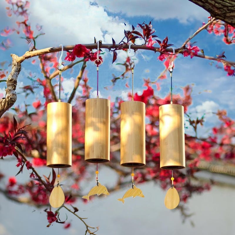 Bamboo Wind Chimes - Etsy
