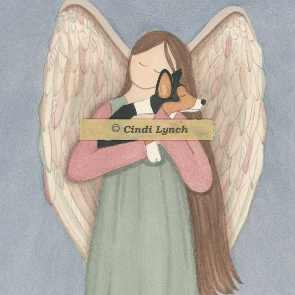 Corgi Angel - Etsy