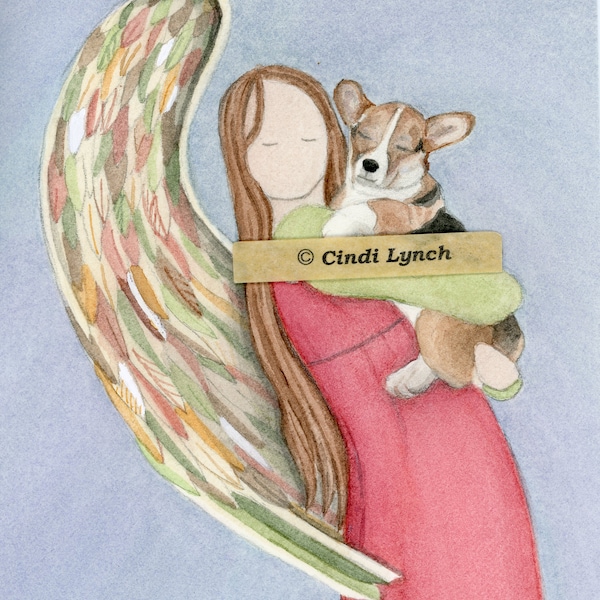Corgi Angel - Etsy