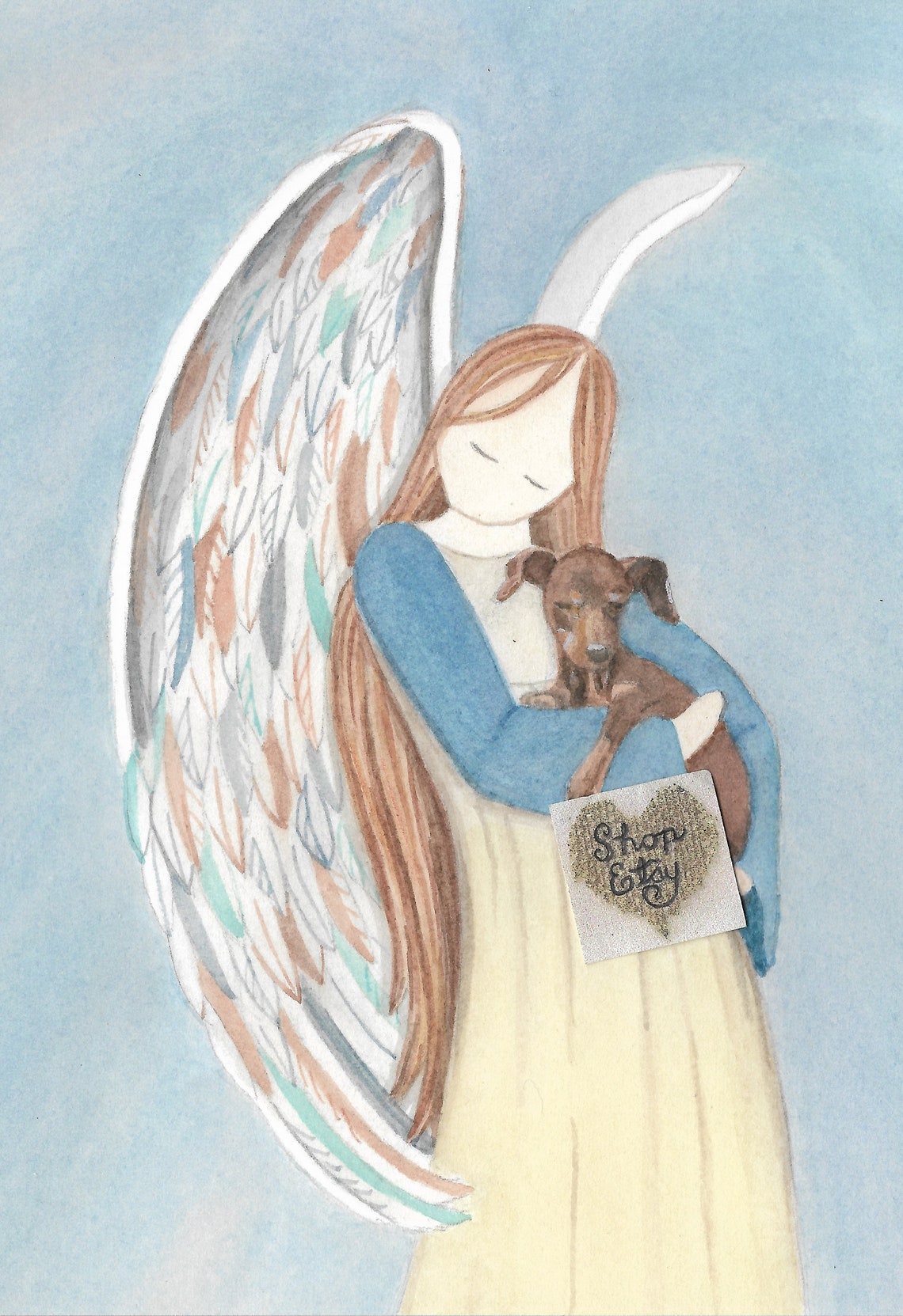 Chocolate Miniature Pinscher min Pin With Angel / Lynch | Etsy