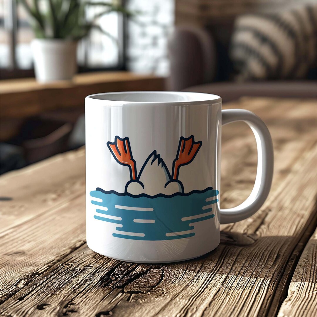Plucky Duck Mug Dive Into Fun Fun Coffee Cup Animal Lover Gift Kids ...