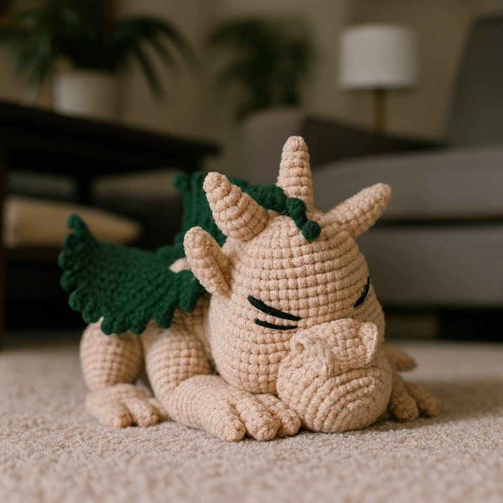 Sleeping Dragon Crochet Pattern • Amigurumi Plush Toy (PDF) - Etsy