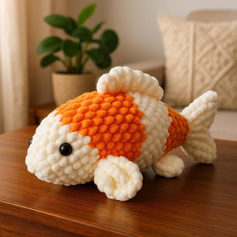Crochet Koi Fish Plush Toy Pattern: Amigurumi Carp (PDF Pattern) - Etsy