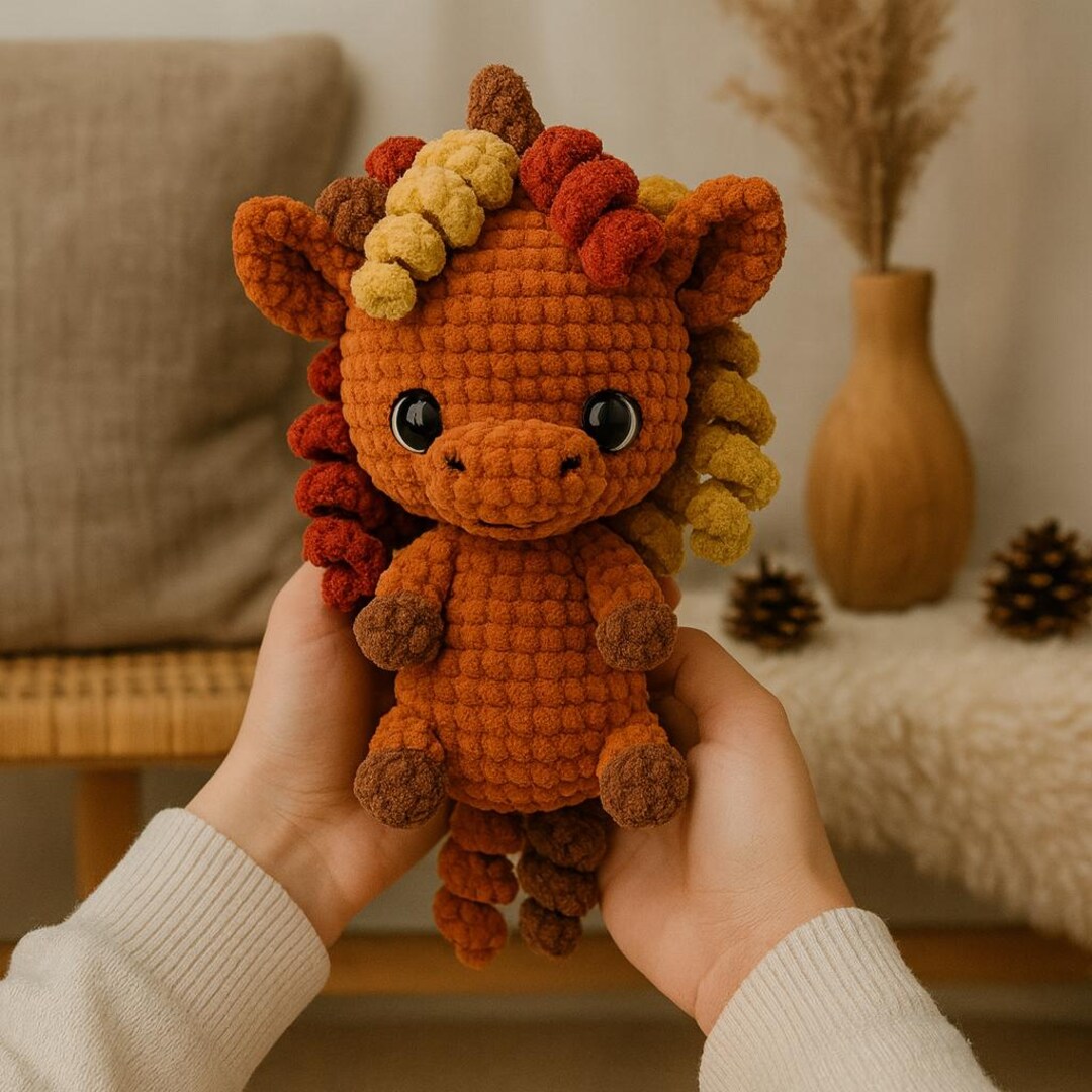 Autumn Pony Amigurumi Crochet Pattern – Beginner Friendly (PDF) - Etsy