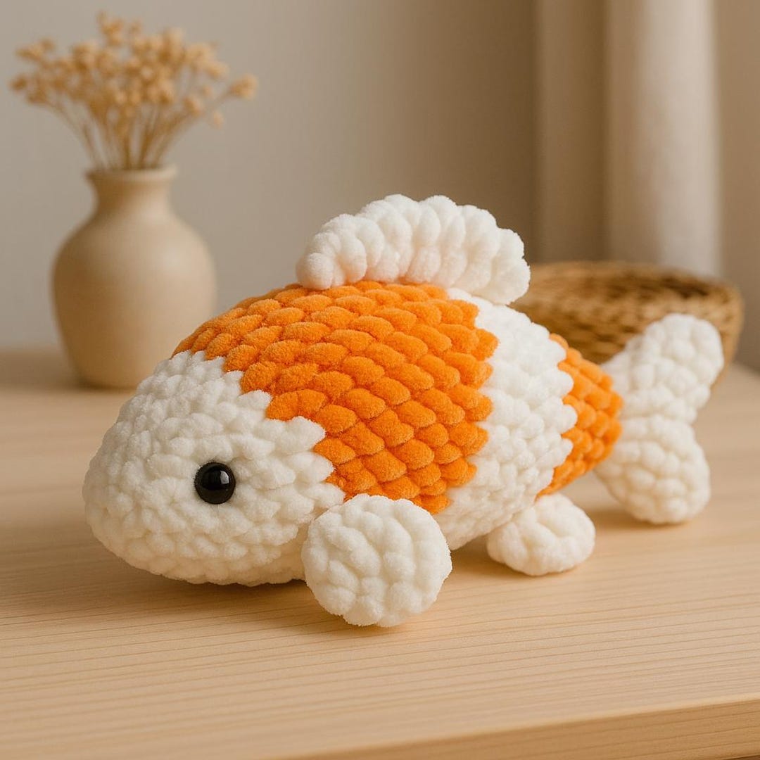 Crochet Koi Fish Plush Toy Pattern: Amigurumi Carp (PDF Pattern) - Etsy