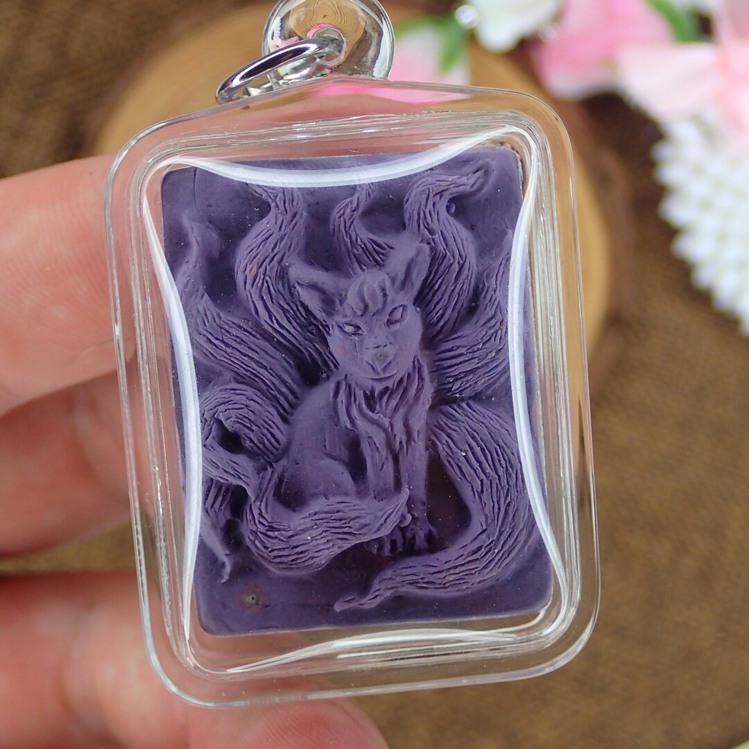 9 Tails Fox Goddess Amulet // Love Charm Miracle Pendant // Blessed ...