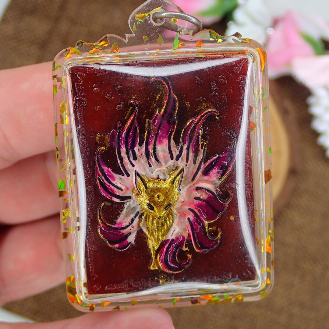9 Tails Fox Goddess Amulet // Love Charm Talisman Nine Tails Fox ...