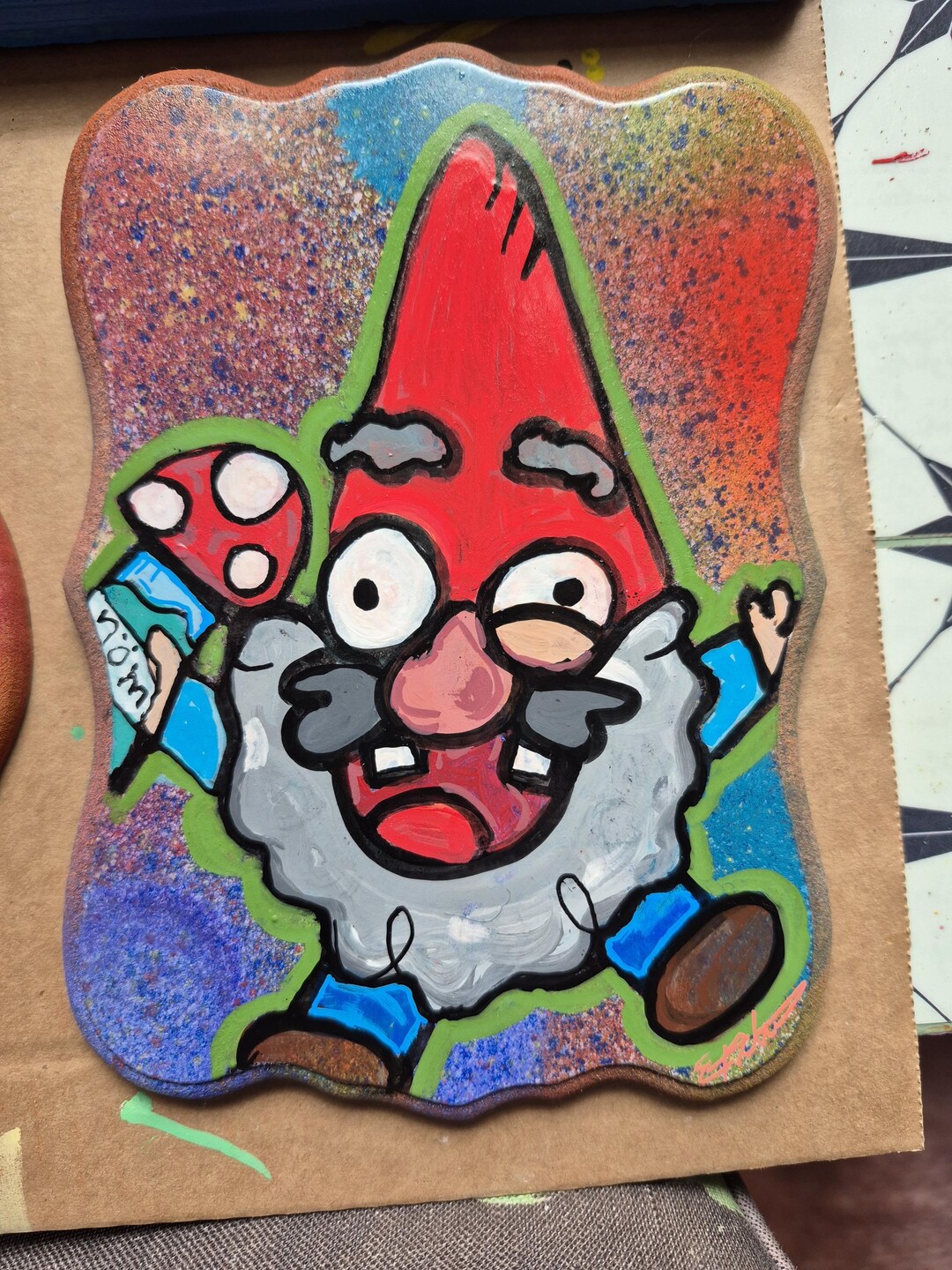 Shmebulock Gravity Falls Original Wall Painting on Wood Plaque - Etsy