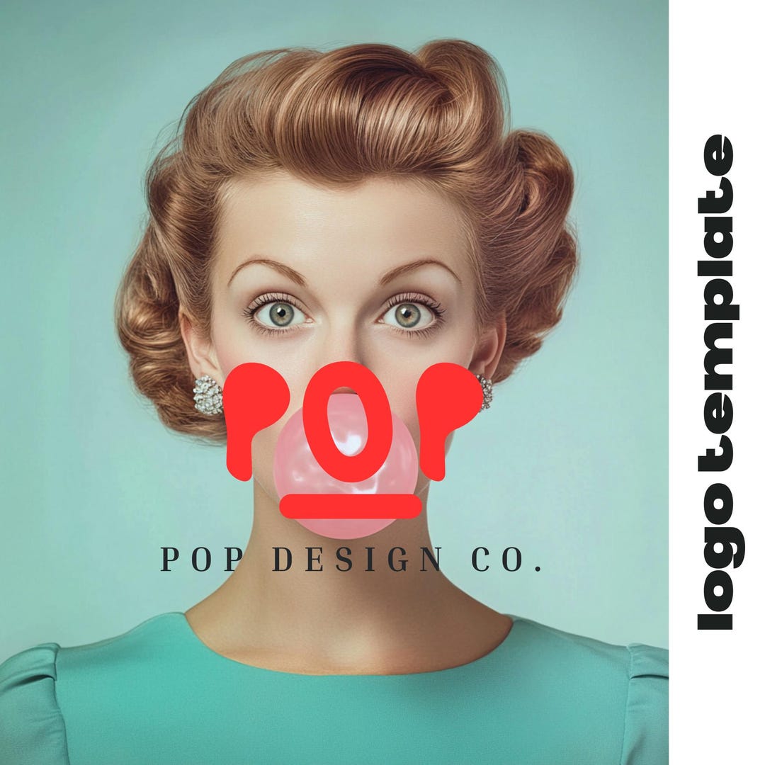 Pop: A Modern and Fun Digital DIY Logo to Help Your Business Stand Out ...