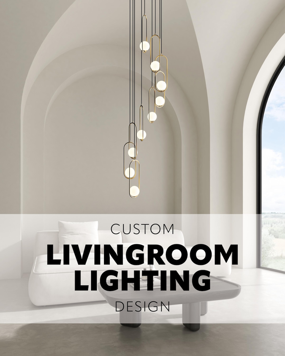 Custom Livingroom Light Design, Custom Lighting Design for Interior ...