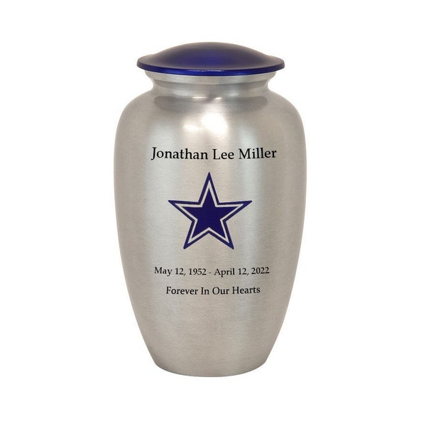 Dallas Cowboy Urn - Etsy