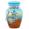 In Loving Memory Blue Heart Keepsake Urn - Love Charms® Engraving ...