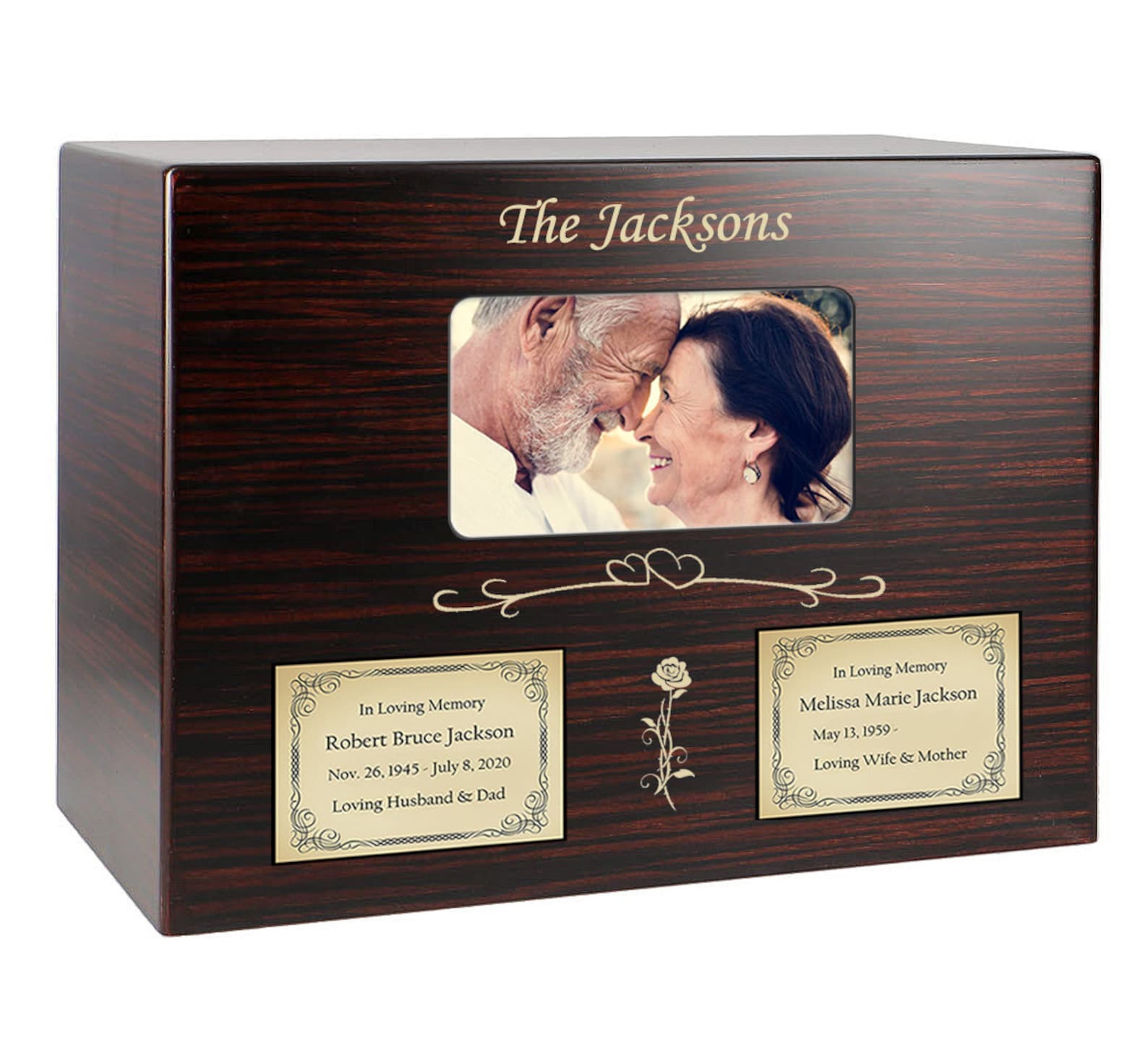 Tiger Wood Companion Photo Urn Double Urn for Two People - Etsy