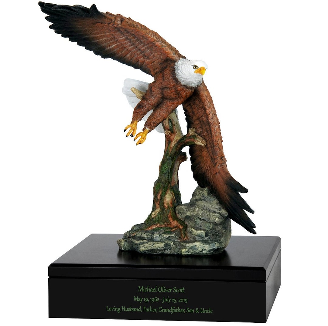 Eagle in Flight Art Adult Urn - Etsy