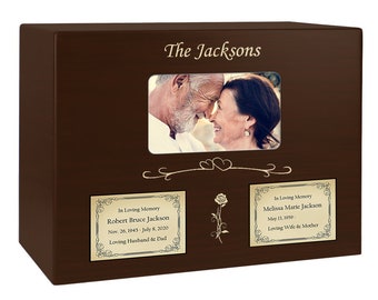 Tiger Wood Companion Photo Urn Double Urn for Two People - Etsy