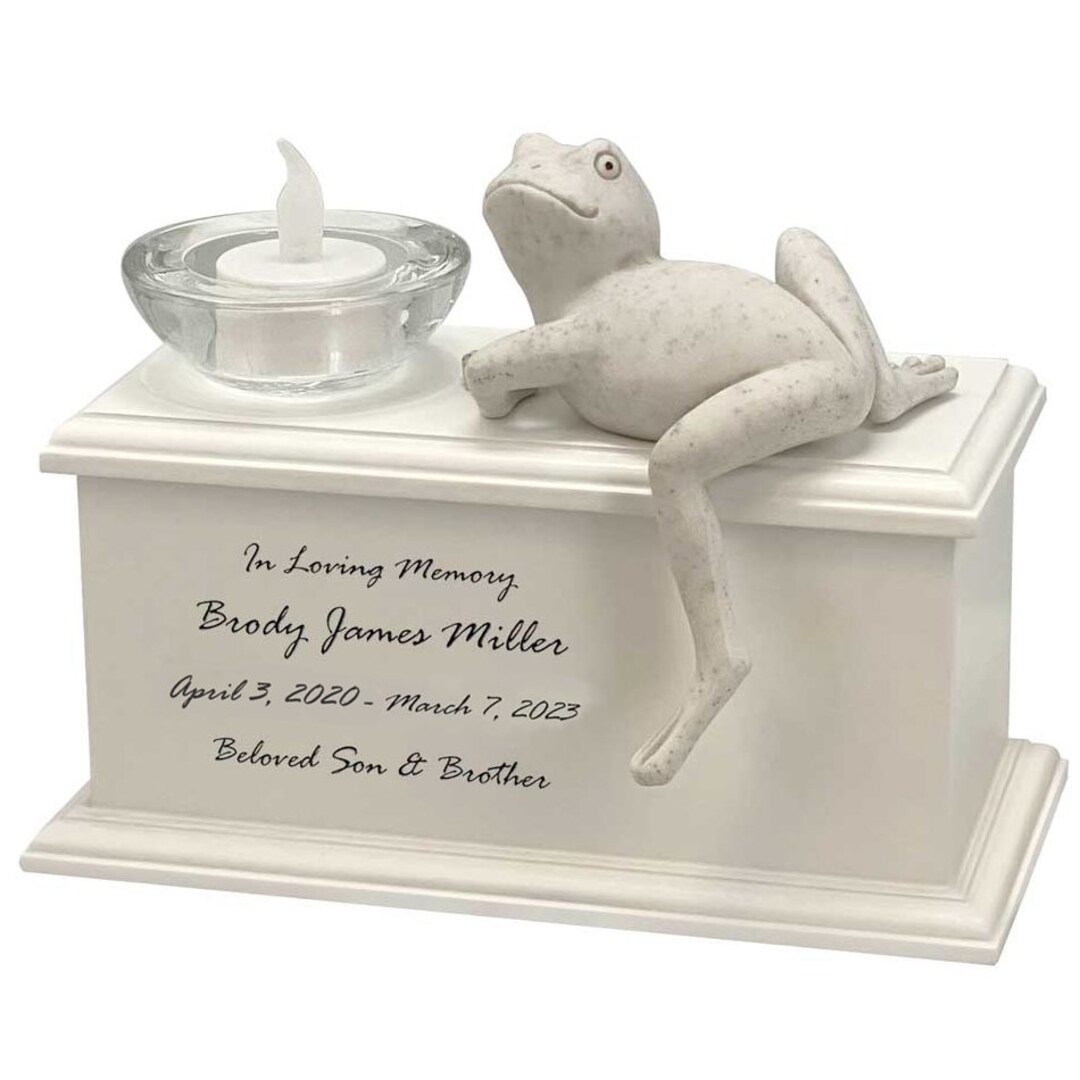 Baby Frog Child Urn - Beautiful Quality Adult Cremation Urn - Etsy