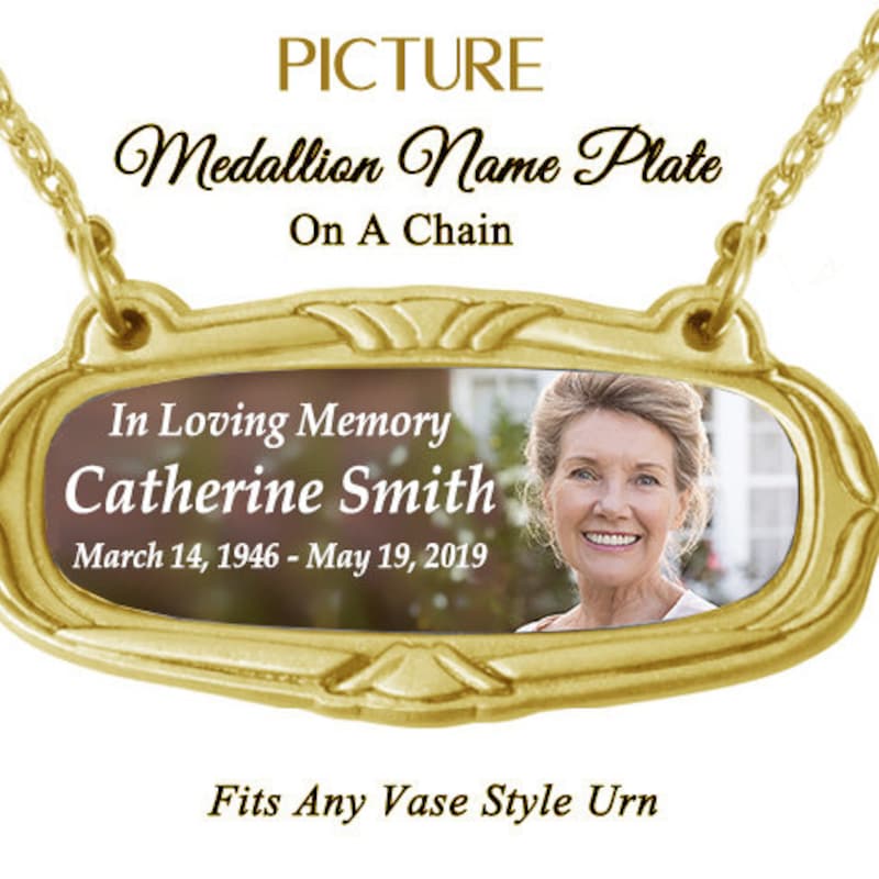 Photo Name Plate for Urn - Etsy