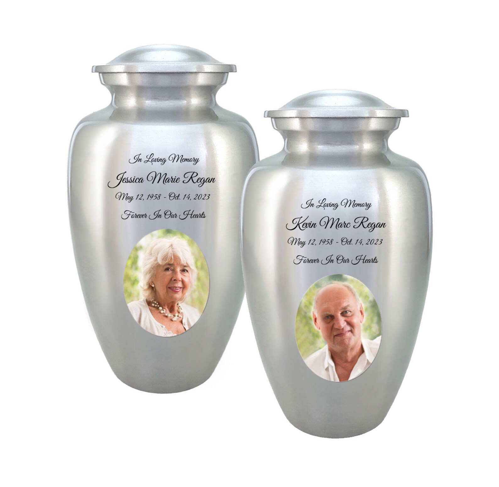 Eternal Love Photo Cremation Urn Adult Picture Urn - Fast Engraving ...