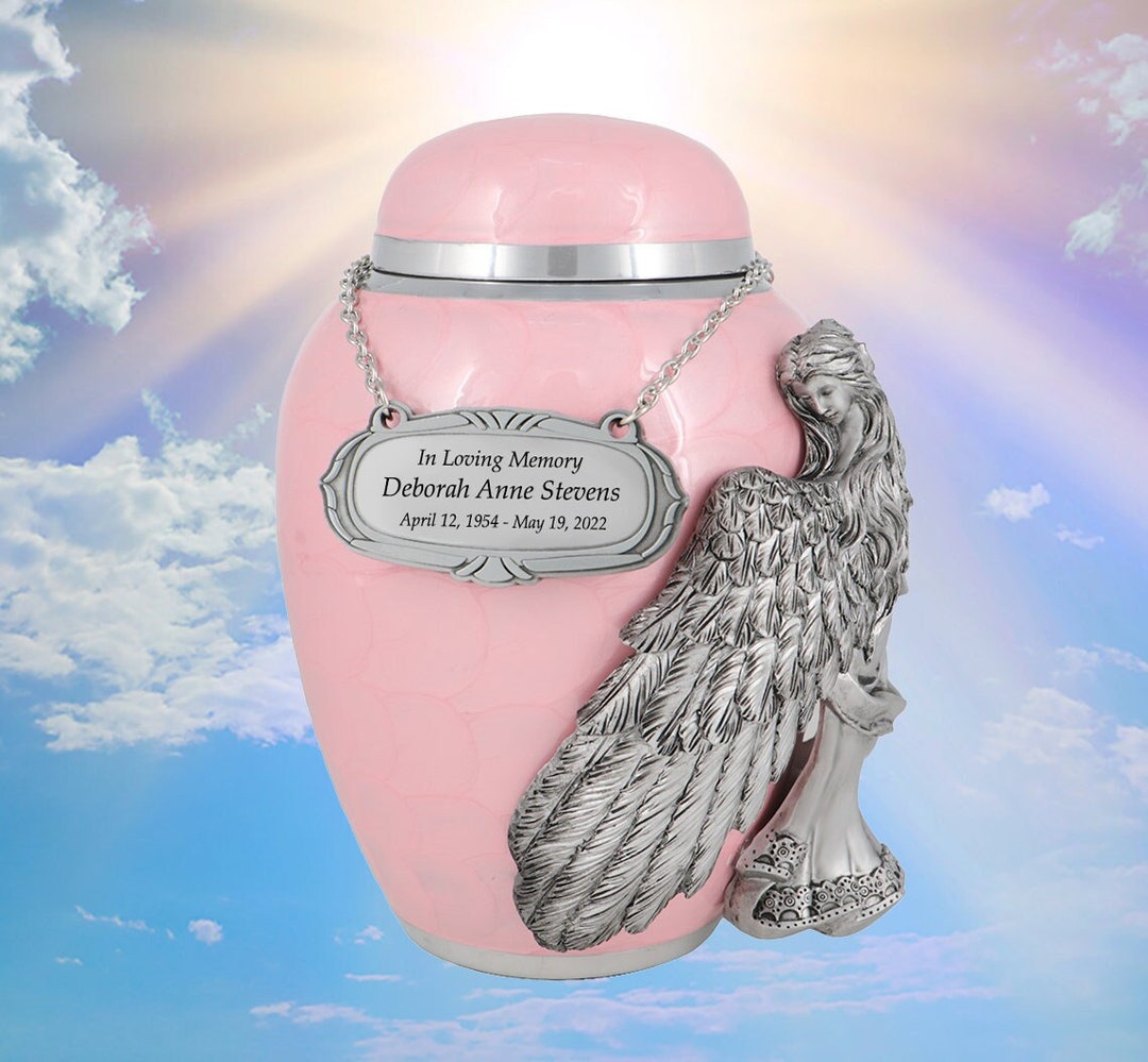 Angel of Grief® Pink Urn -half Adult or Child Sized - Etsy