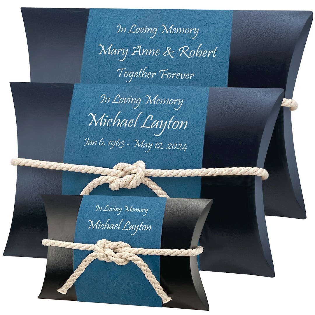 Oceanic Peaceful Pillow Water Burial Urn - Biodegradable at Sea Urn - Etsy