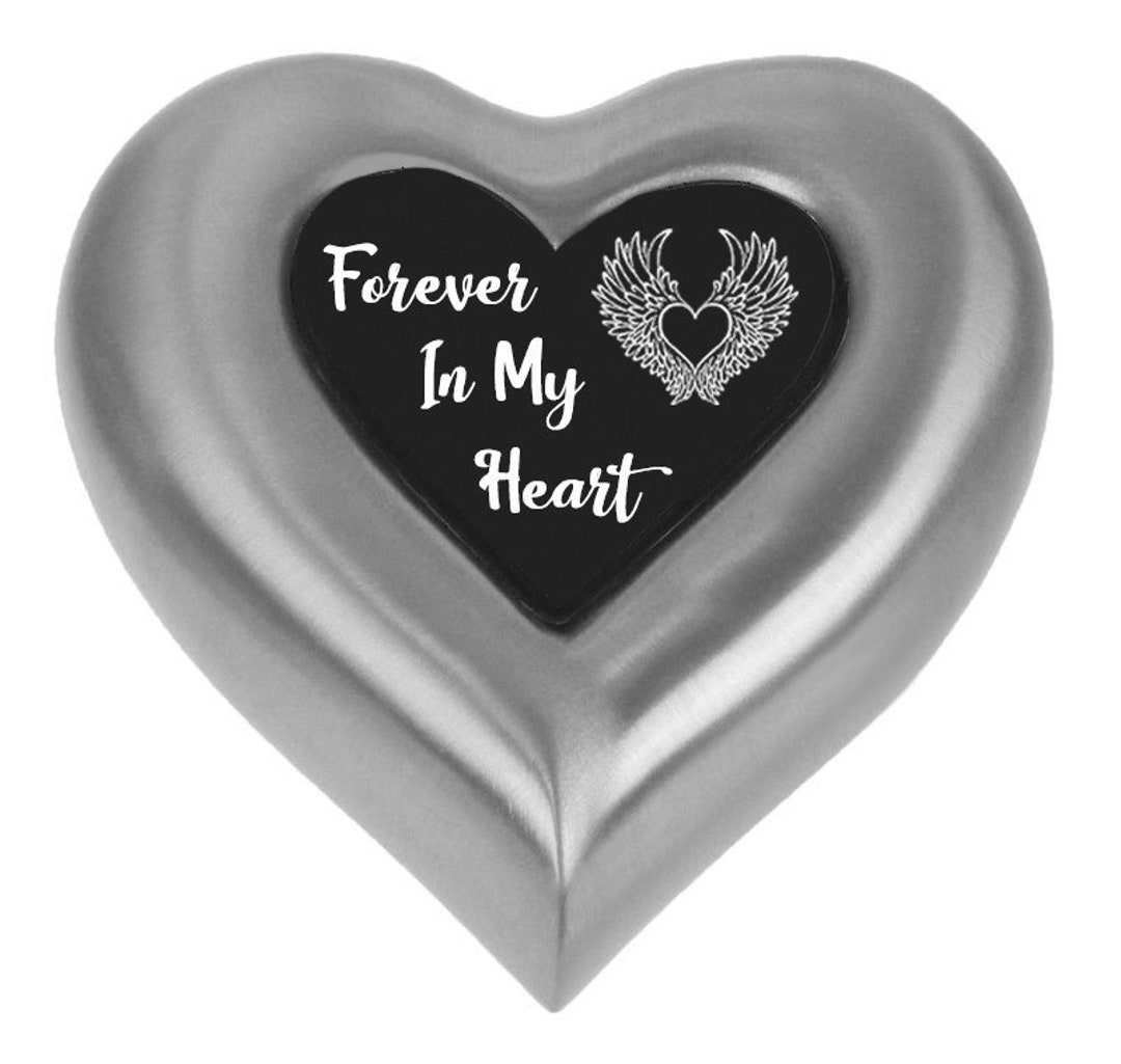 Silver Heart Keepsake Urn - Etsy