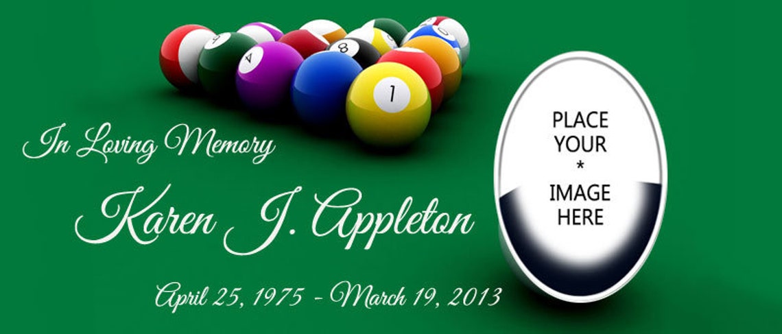 Pool Table Cremation Urn - Personalized Billiards Memorial - Etsy