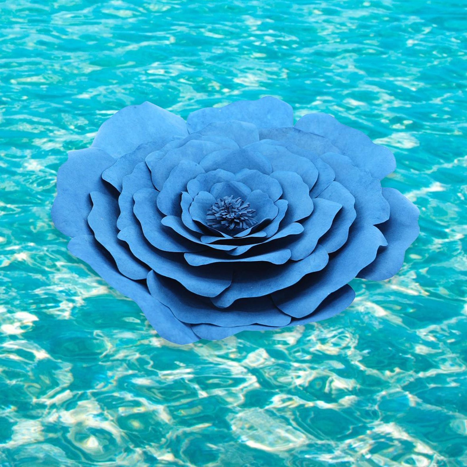 Blue Peaceful Petal® Flower Adult Water Burial Urn - Beautiful Water ...