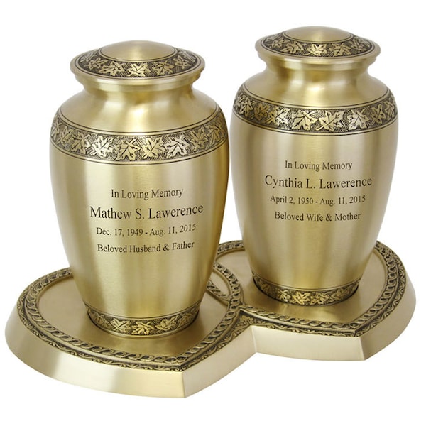 Companion Urns for Husband and Wife - Etsy