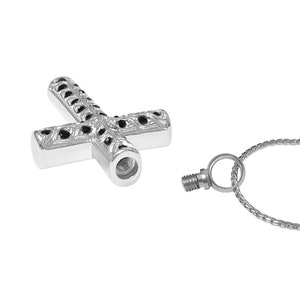 Mourning Tears Cross Cremation Jewelry Urn - Love Charms® Option - Etsy
