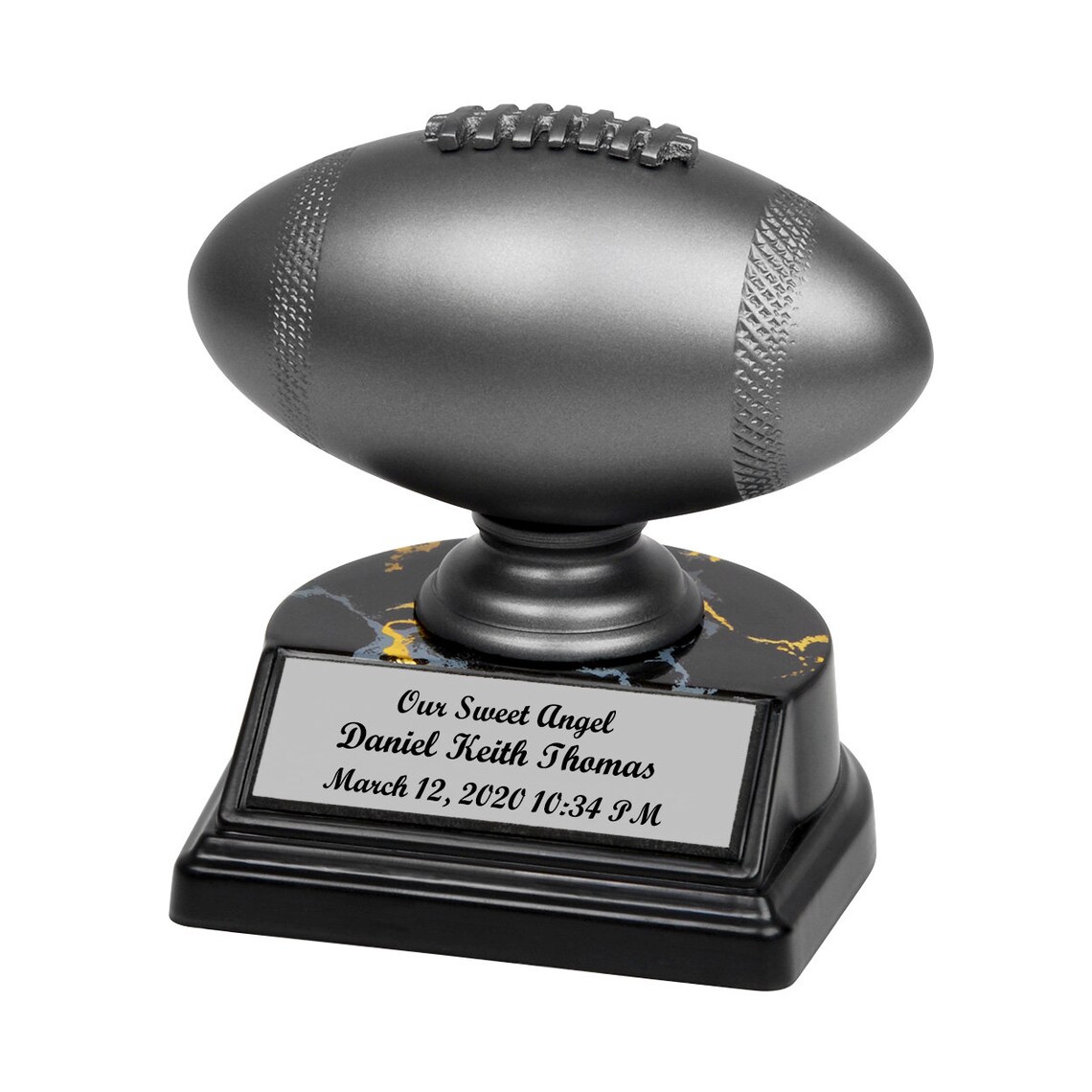 Football Pewter Infant Urn - Etsy