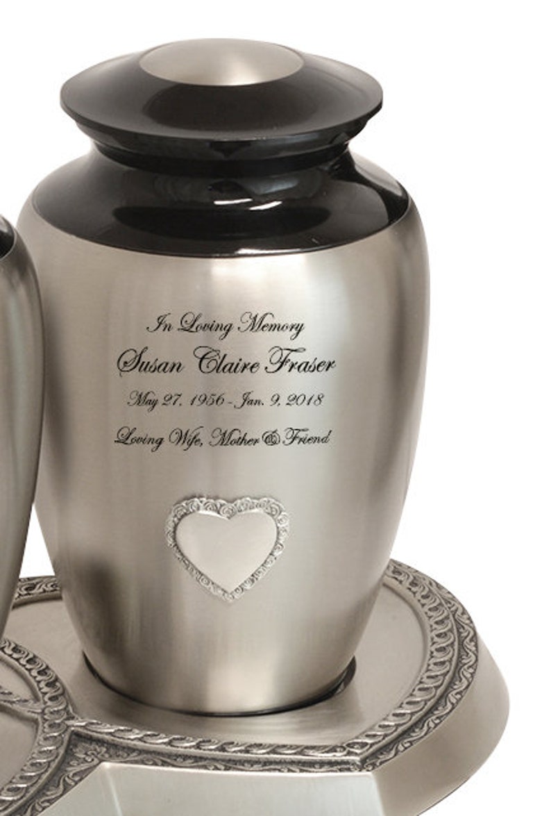 Double Pewter Companion Urns - Etsy
