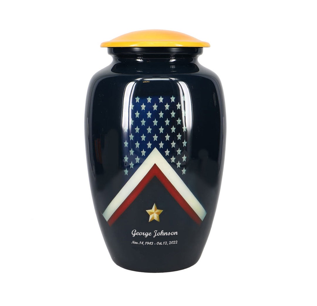 Veteran Flag Cremation Urn Military Service Adult Urn - Etsy