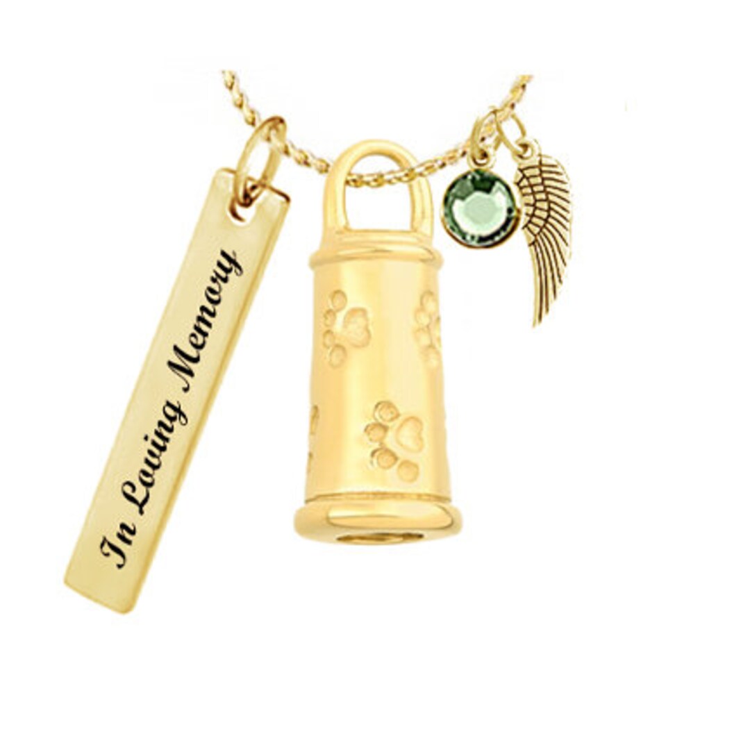 Doggy Gold Hydrant Jewelry Ash Urn - Love Charms™ Option - Etsy