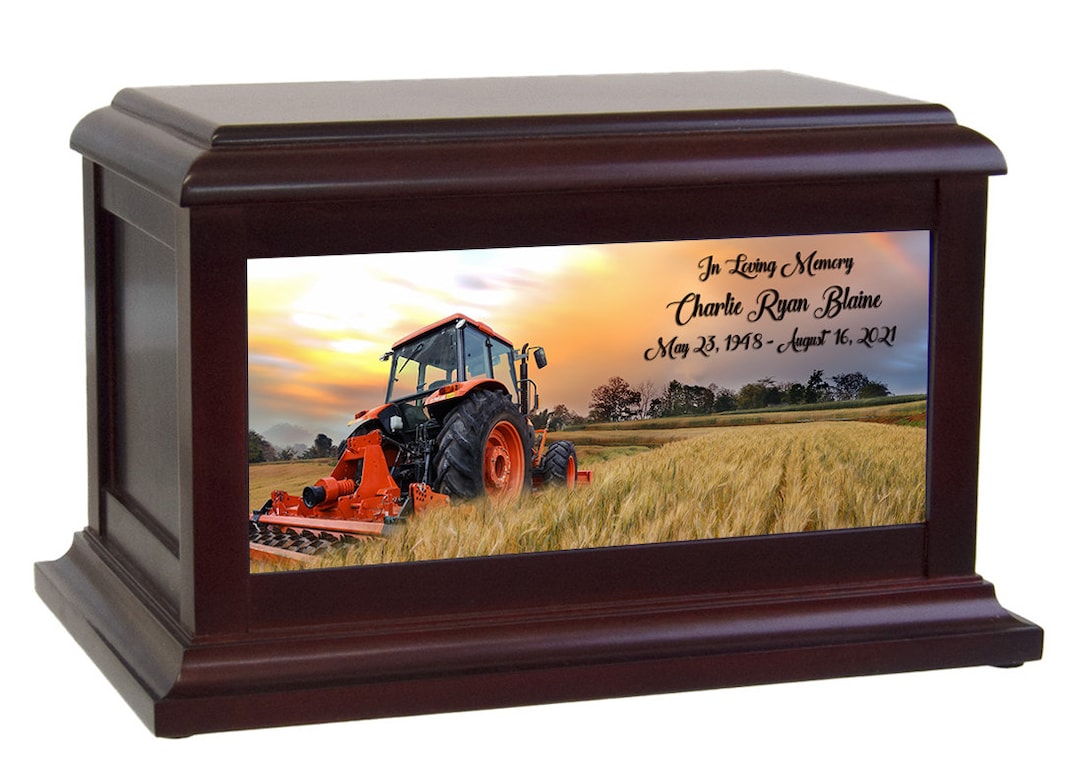 Farm Tractor Rainbow Cremation Urn - Etsy