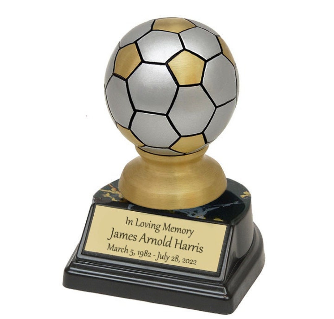 Soccer Ball Mini Urn & Engraved Stand - Etsy