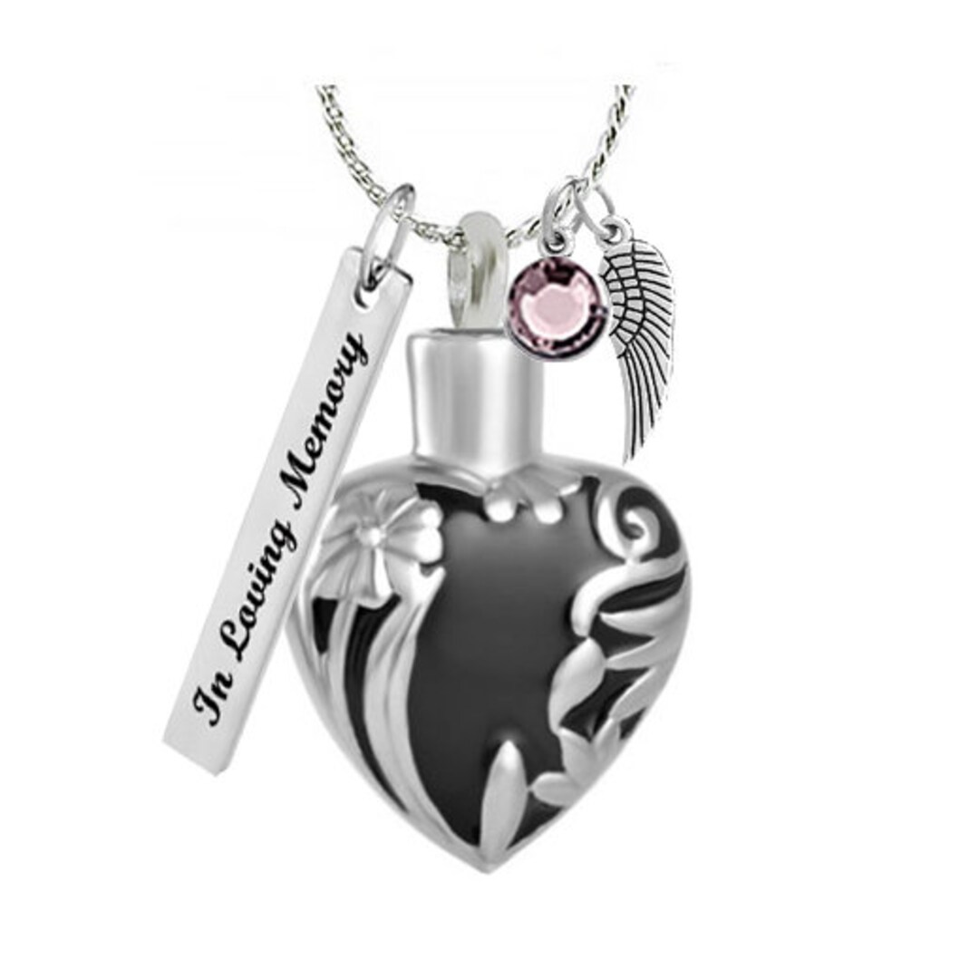 Mourning Heart Ash Urn - Love Charms™ Option - Etsy