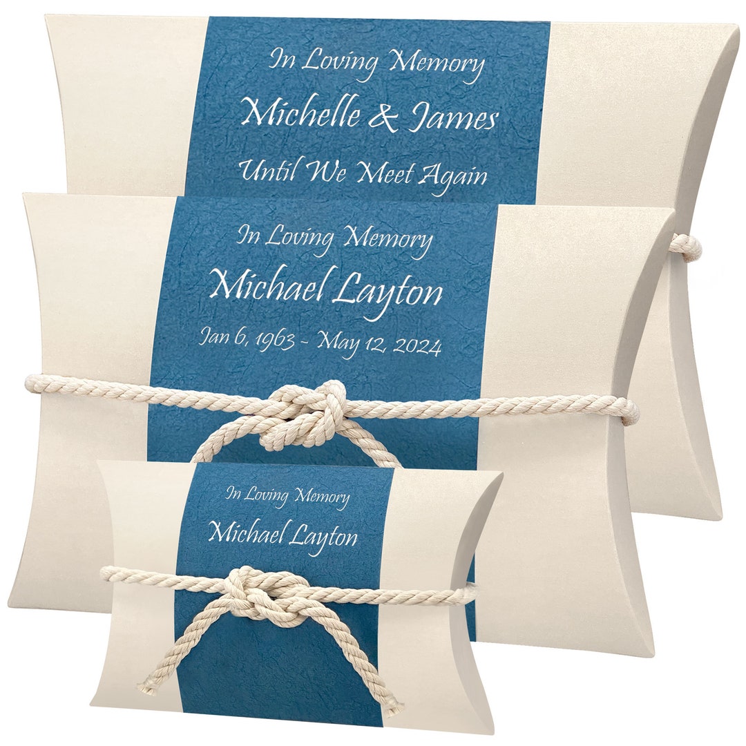 Fisherman Peaceful Pillow Water Burial Urn: Biodegradable at Sea ...