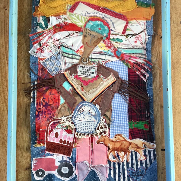 Patchwork Americana Fabric - Etsy