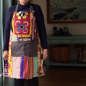 BE HAPPY APRON My Bonny Ethnic Tribal Native Boho Collage Clothing ...