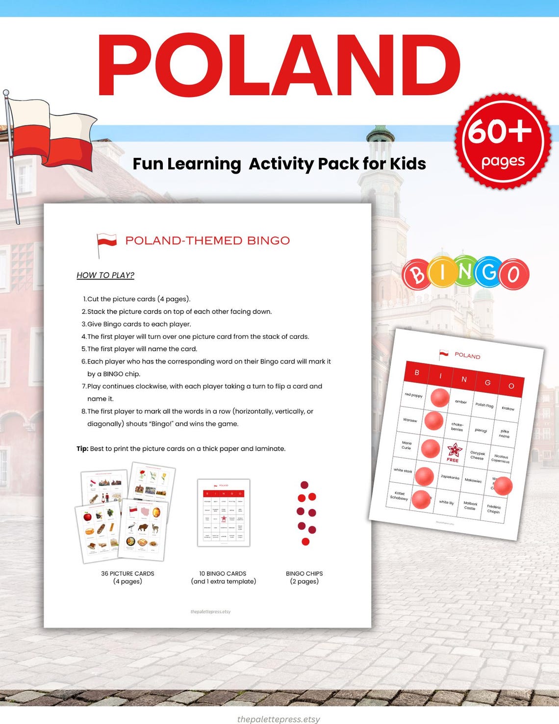 POLAND Worksheets Learning Activity Pack Kids: Polish Culture Coloring ...