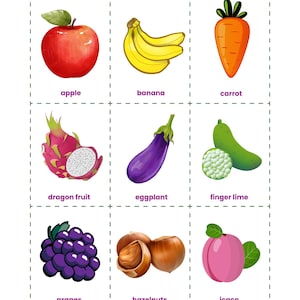 Fruit Alphabet Bingo: Beginning Sounds Game (digital Download) - Etsy