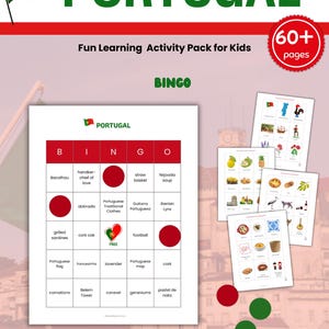 Portugal Learning Activity Pack for Kids (preschool, Kinder ...