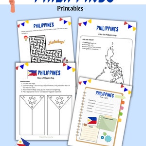 Activity Sheets About the Philippines for Kids - Etsy