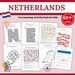 Netherlands Learning Activity Pack for Kids (preschool, Kinder ...