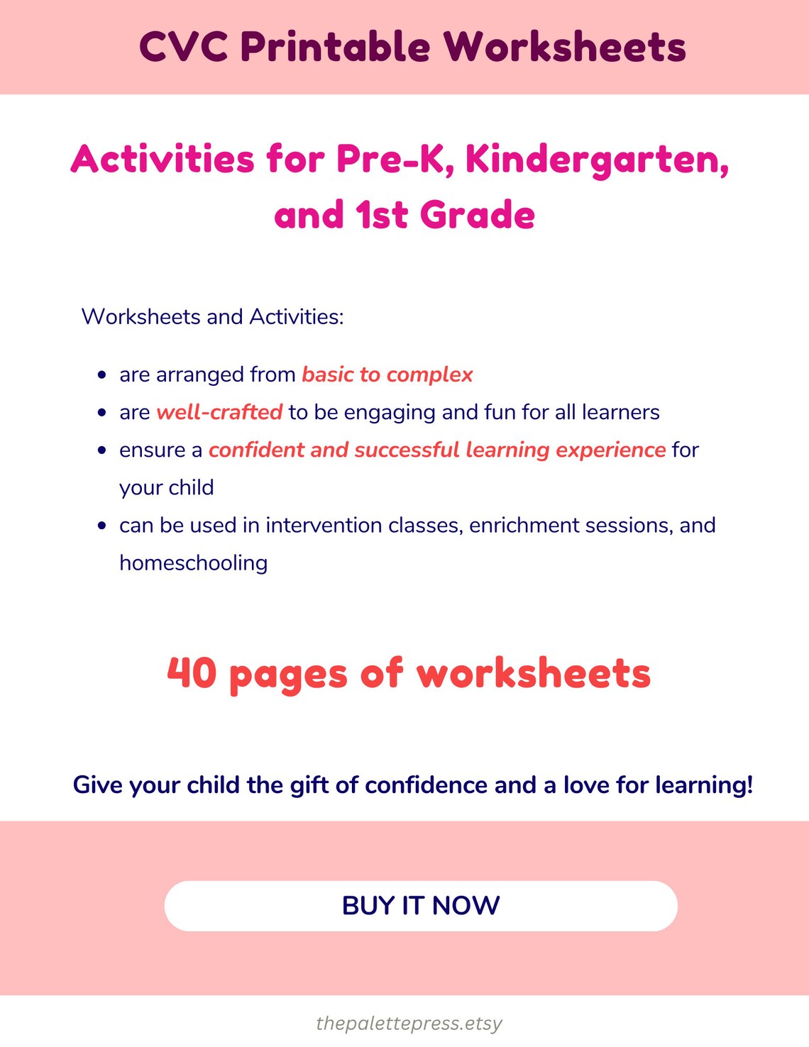 CVC Worksheets for Kids Science of Reading (SOR) Aligned - Phonics for ...