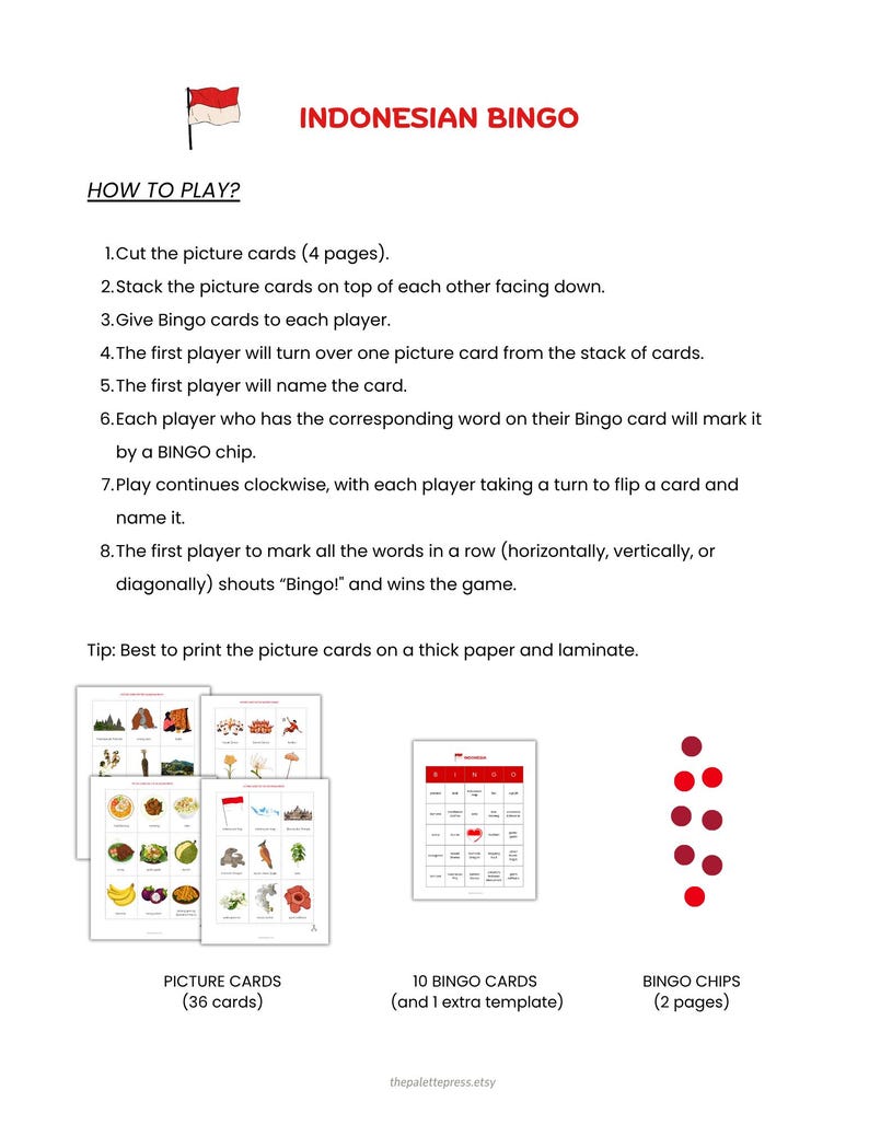 INDONESIA Worksheets Learning Activity Pack for Kids: Printables ...