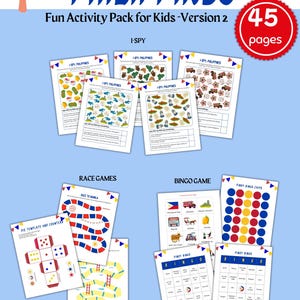 Fun Activity Pack About the Philippines for Kids (preschool ...