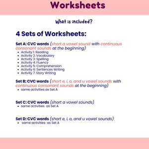 CVC Worksheets for Kids Science of Reading (SOR) Aligned - Phonics for ...