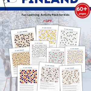 FINLAND Worksheets Learning Activity Pack for Kids: Nordic Printable ...